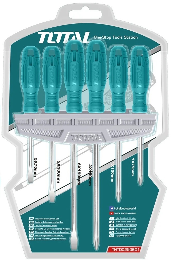 Fit&Fix | Total Tools Screwdriver Set Of 6 - THTDC250601
